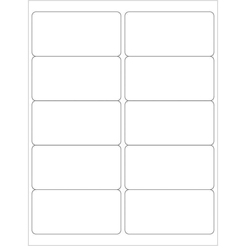 4 x 6" Glossy White Rectangle Laser Labels - PackagingSupplies.com