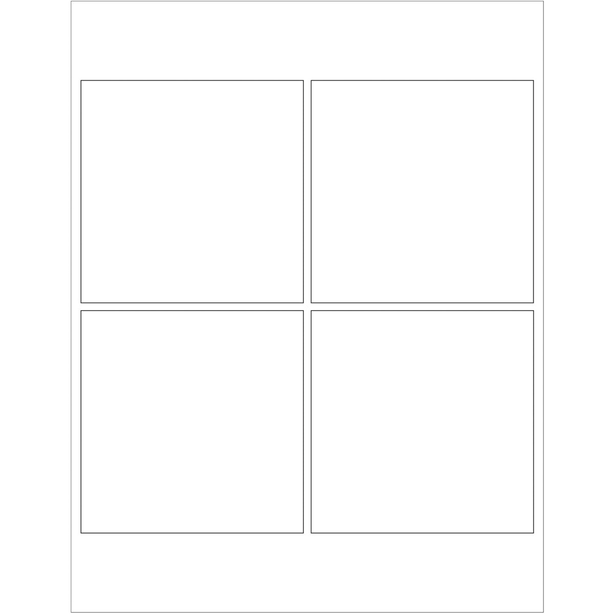 4 x 4" Weather-Resistant Laser Labels