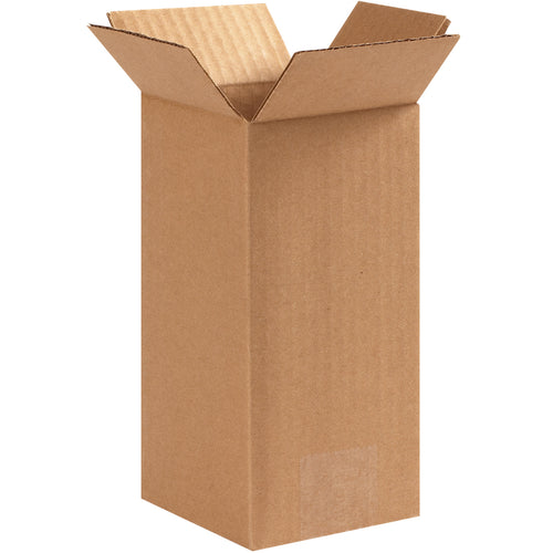 4 x 4 x 3 Corrugated Boxes - PackagingSupplies.com