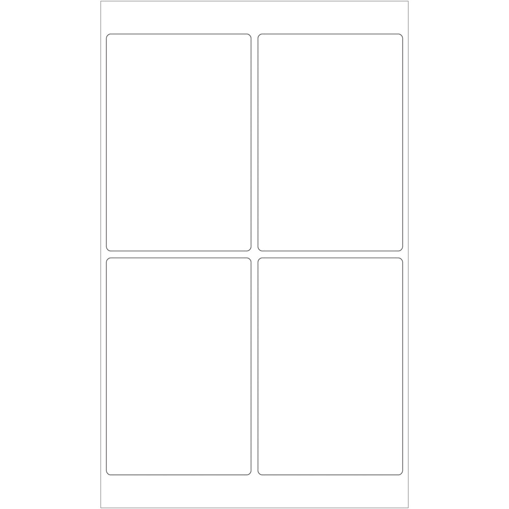 8 1/2 x 11" Weather-Resistant Laser Labels - PackagingSupplies.com