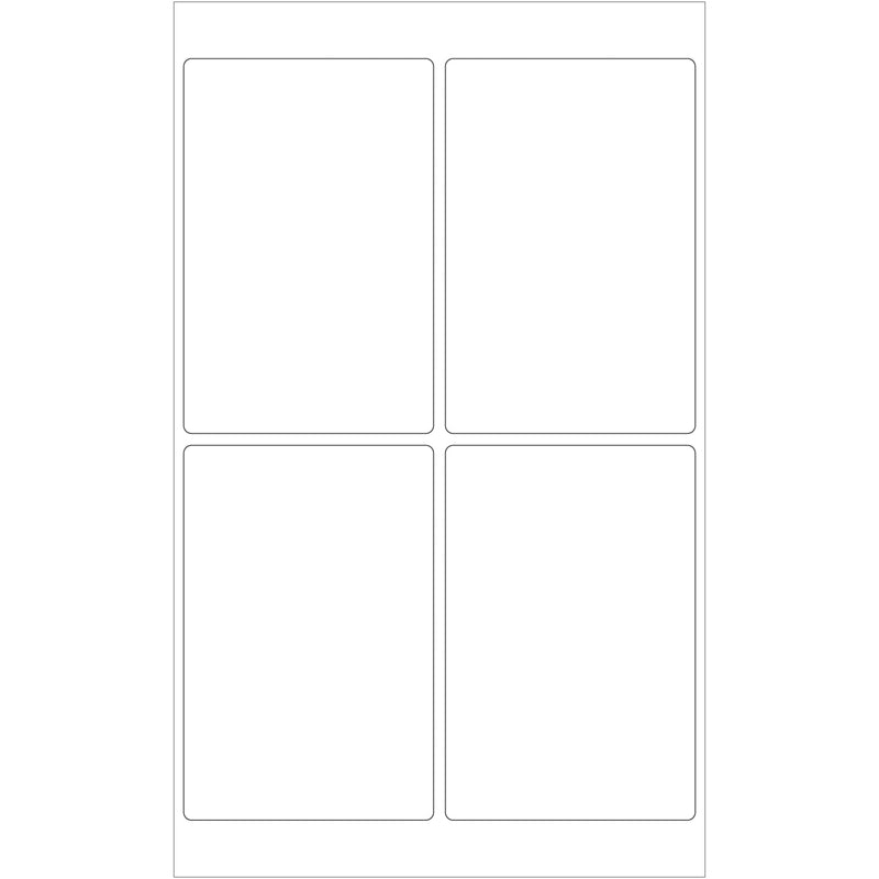 1 3/4 x 1/2" Weather-Resistant Laser Labels - PackagingSupplies.com