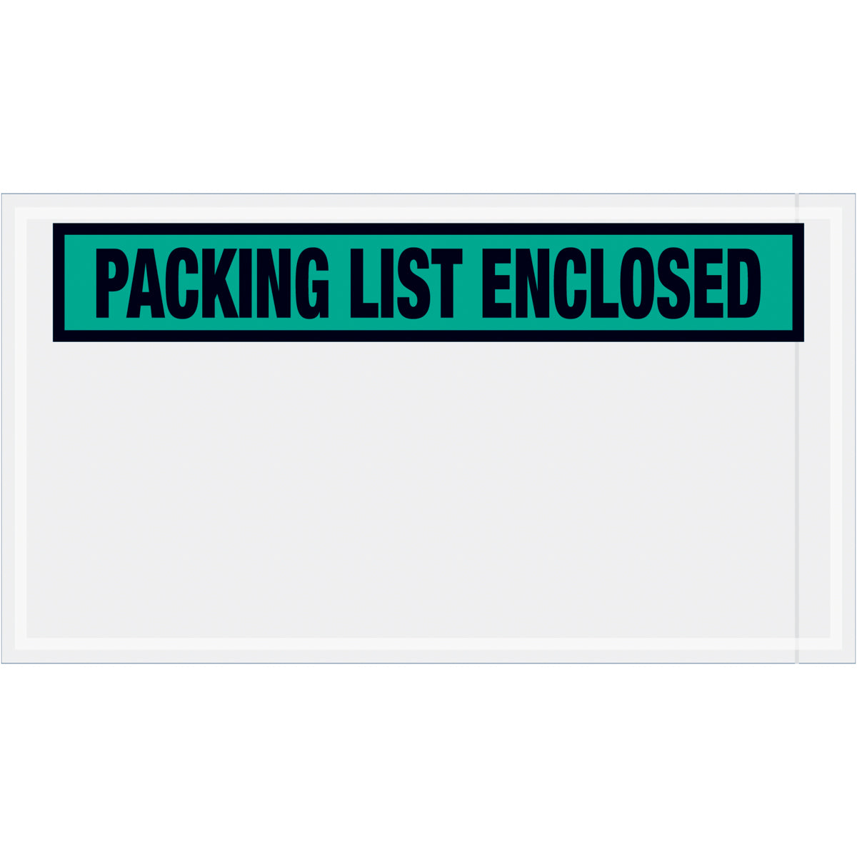 5-1/2 x 10 Packing List Enclosed Envelopes (Panel Face) - GREEN