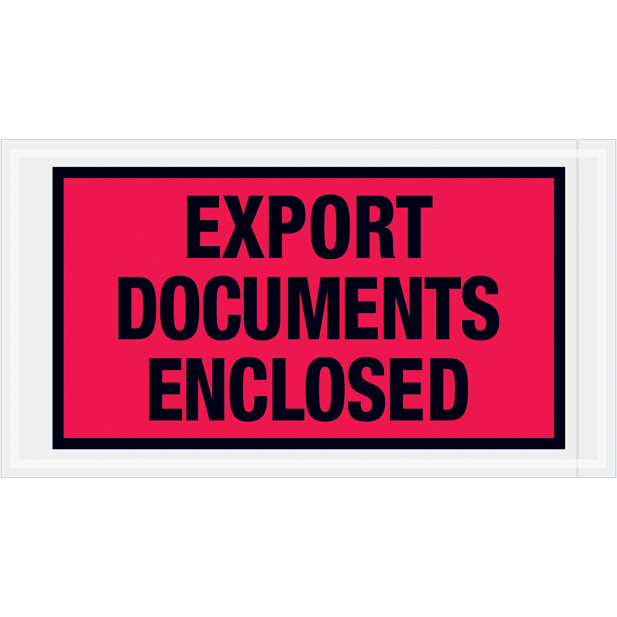 5 1/2 x 10 Red Export Documents Enclosed Envelopes