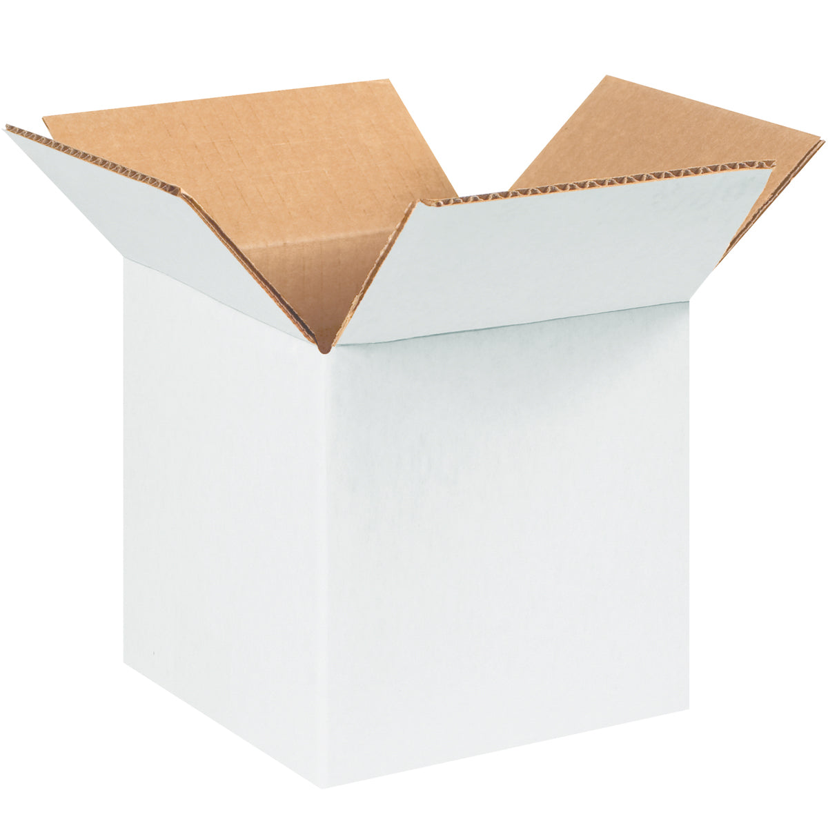6 x 6 x 6 White Corrugated Boxes