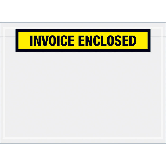 4-1/2 x 6 Invoice Enclosed Envelopes (Panel Face Script) - ORANGE ...