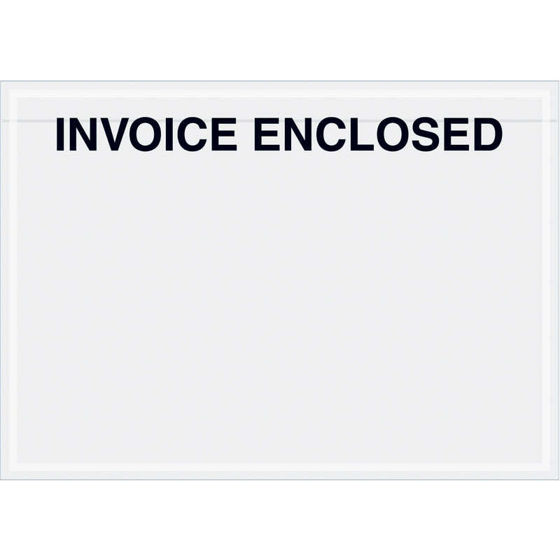 4-1/2 x 6 Invoice Enclosed Envelopes (Panel Face Script) - ORANGE ...