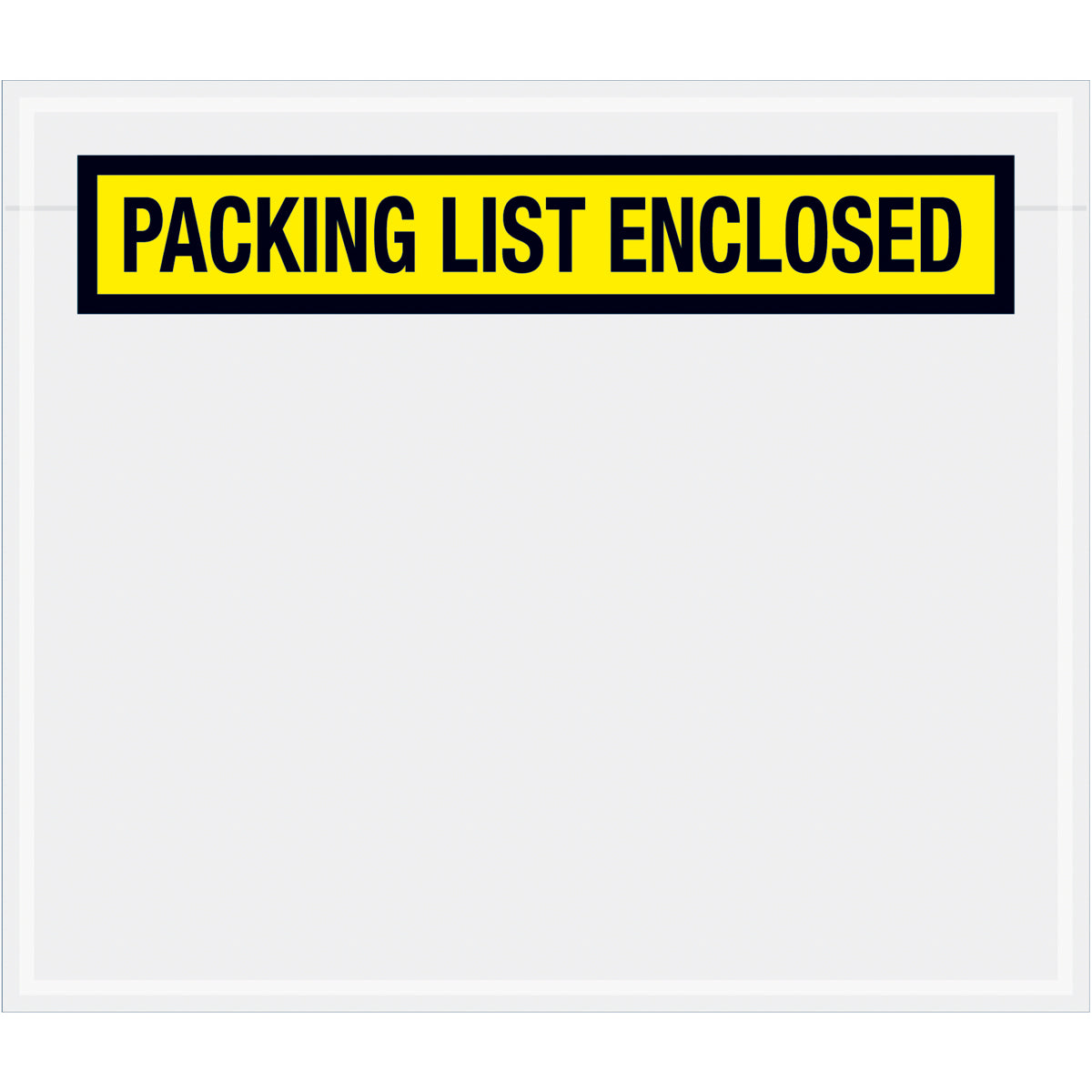 7 x 6 Packing List Enclosed Envelopes (Panel Face) - YELLOW