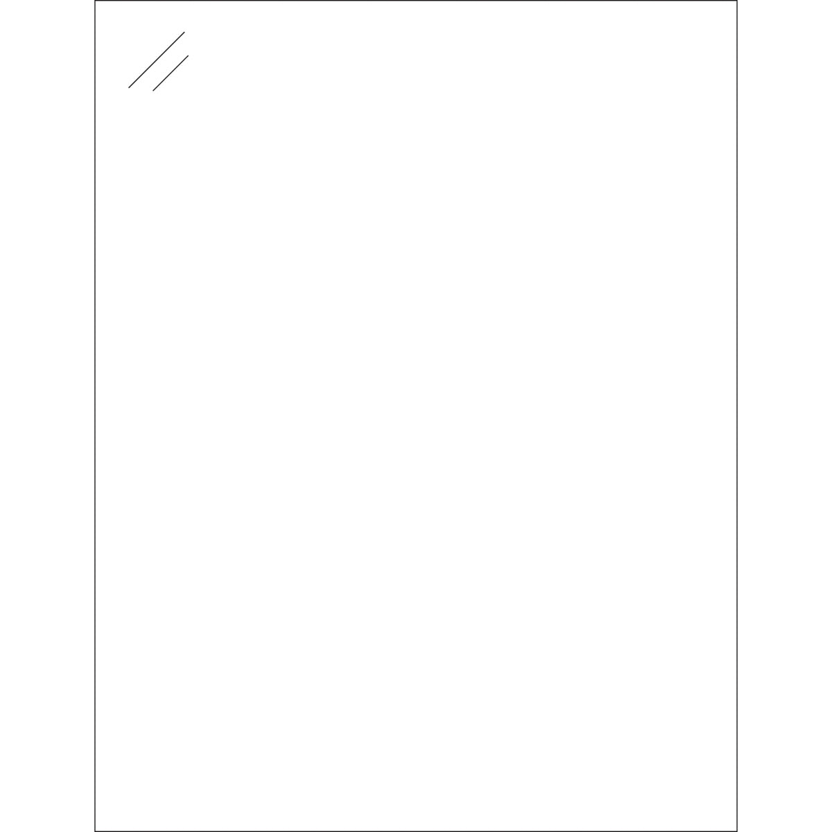8 1/2 x 11" Crystal Clear Rectangle Laser Labels - PackagingSupplies.com