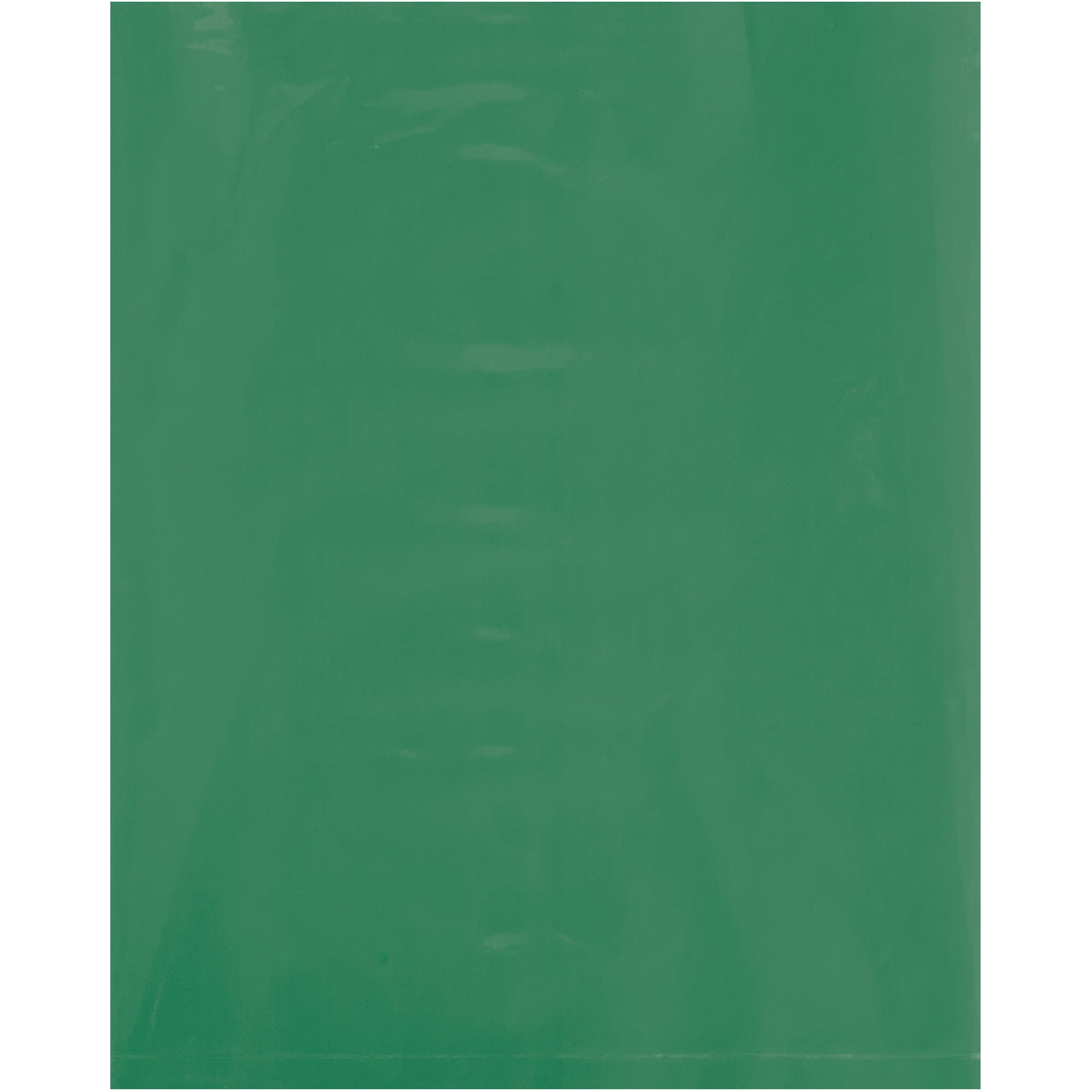 8 x 10" 2 Mil Green Flat Poly Bags