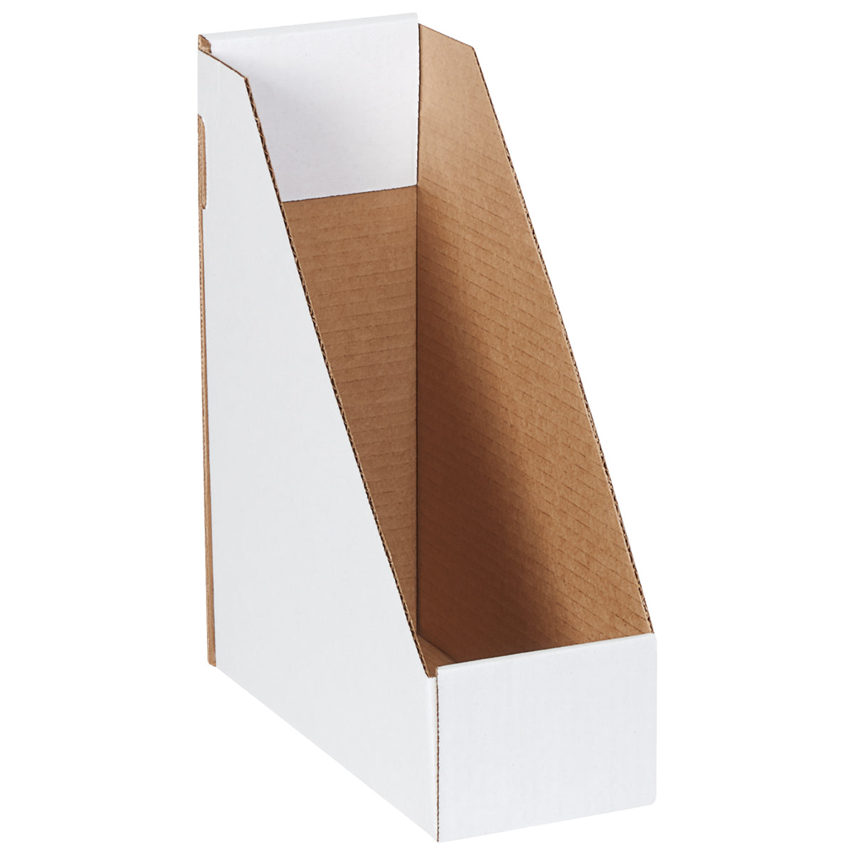 9 1/4 x 4 x 12 White Magazine File Boxes