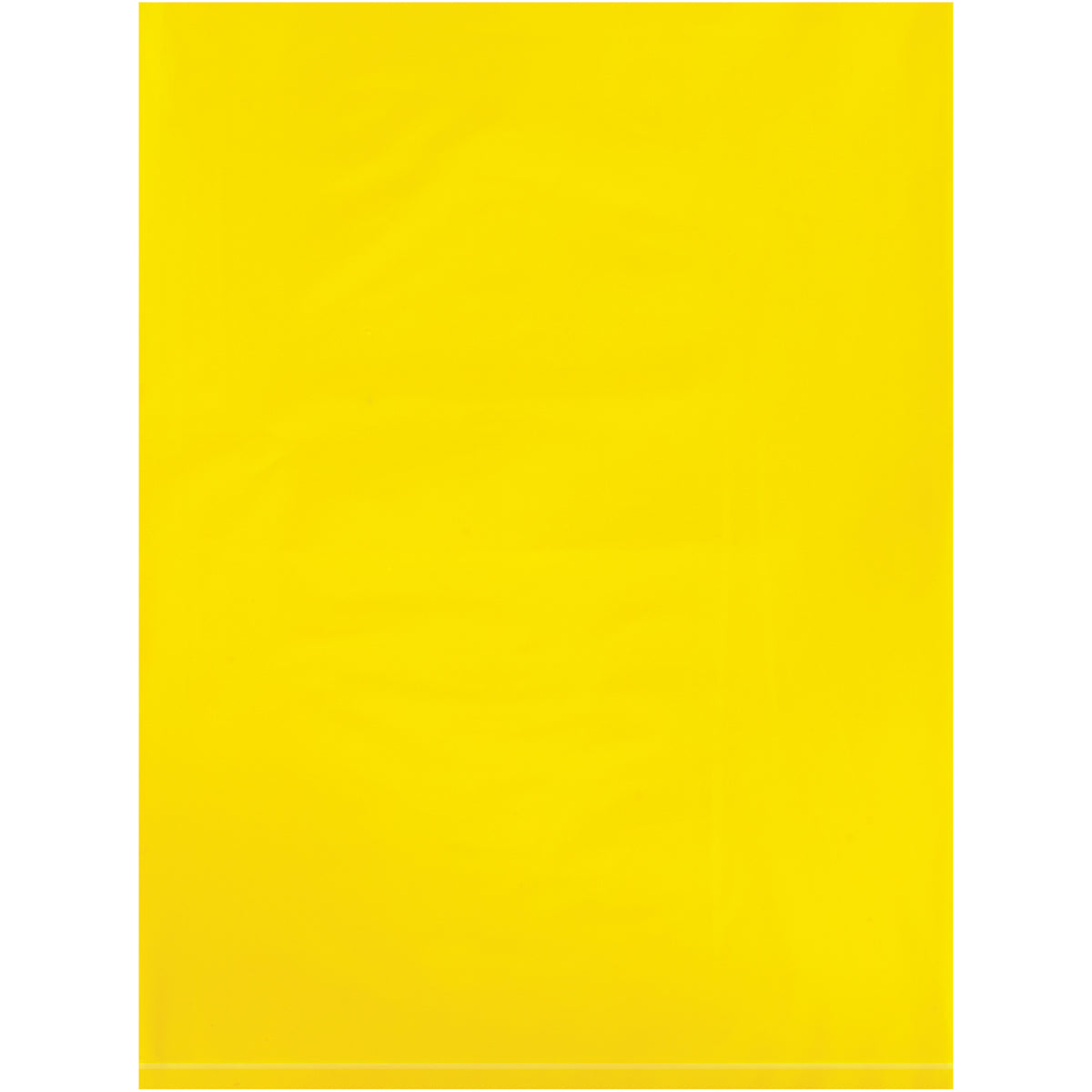 9 x 12" 2 Mil Yellow Flat Poly Bags