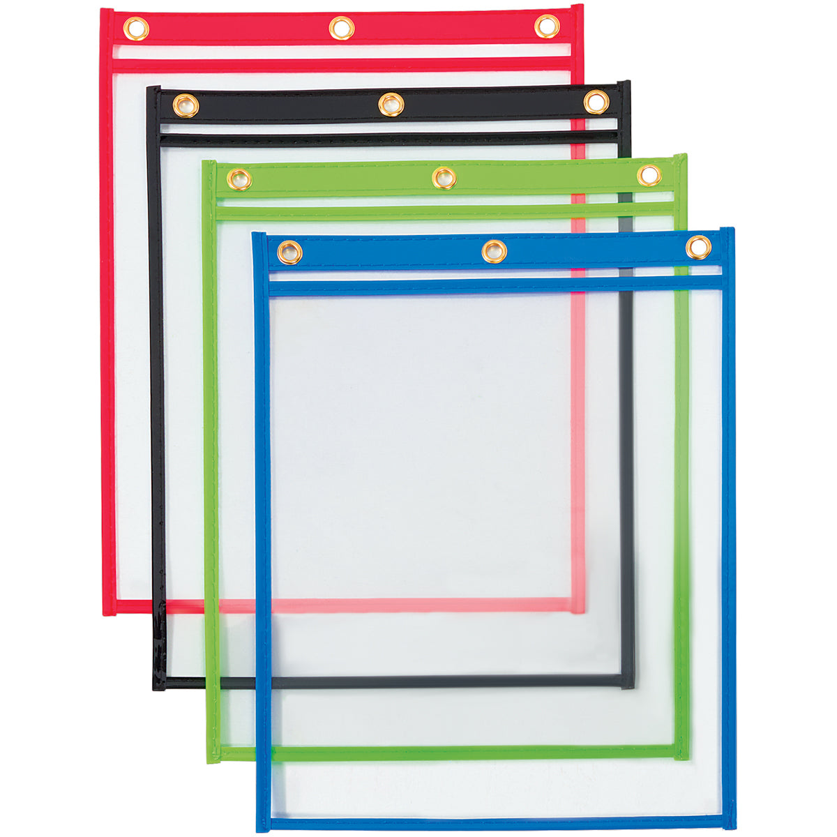 9 x 12 Heavy Weight Job Ticket Holders - Assorted Colors