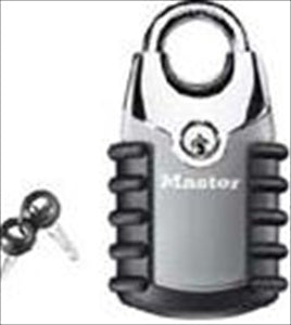 MasterLock Shrouded Padlock 1-3/4" Shackle-Grey,