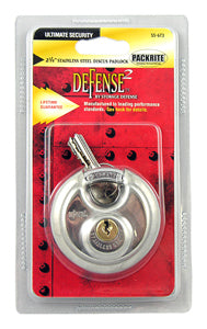 Defense2 Stainless Steel 2-3/8" Disc Lock,
