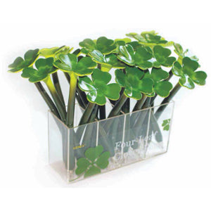 4 Leaf Clover Ballpoint Pen Display (includes acrylic display holder ...