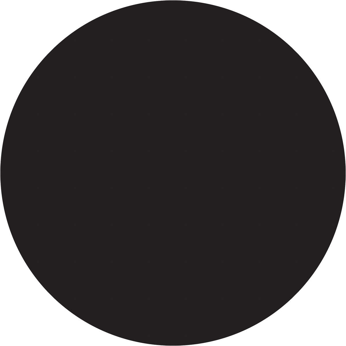 2" Black Inventory Circle Labels 500/Roll