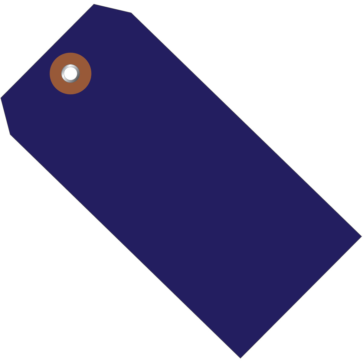 4 3/4 x 2 3/8 Blue Plastic Shipping Tags