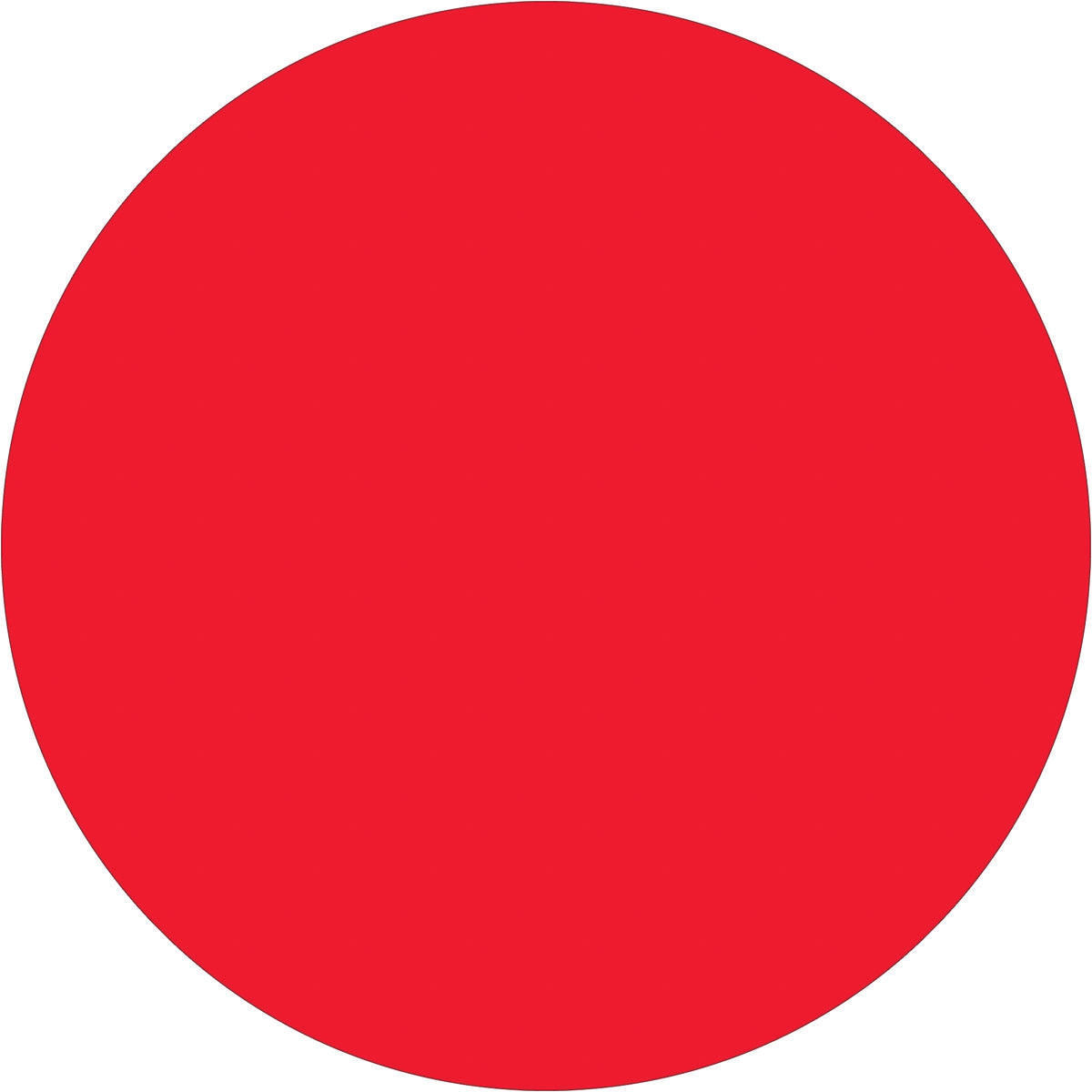 1/2" Fluorescent Red Inventory Circle Labels 500/Roll