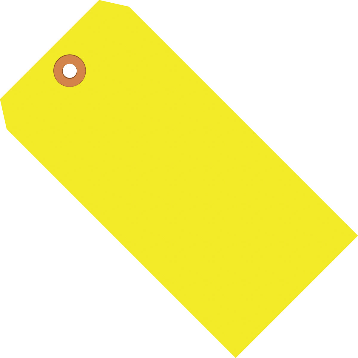 2 3/4 x 1 3/8 Fluorescent Yellow 13 Pt. Shipping Tags