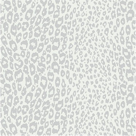 24" x 833 Feet Silver Cheetah Full Ream Gift Wrap