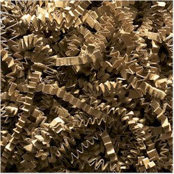 Crinkle Cut Shredded Paper - Natural Brown - Large 40 lbs./case