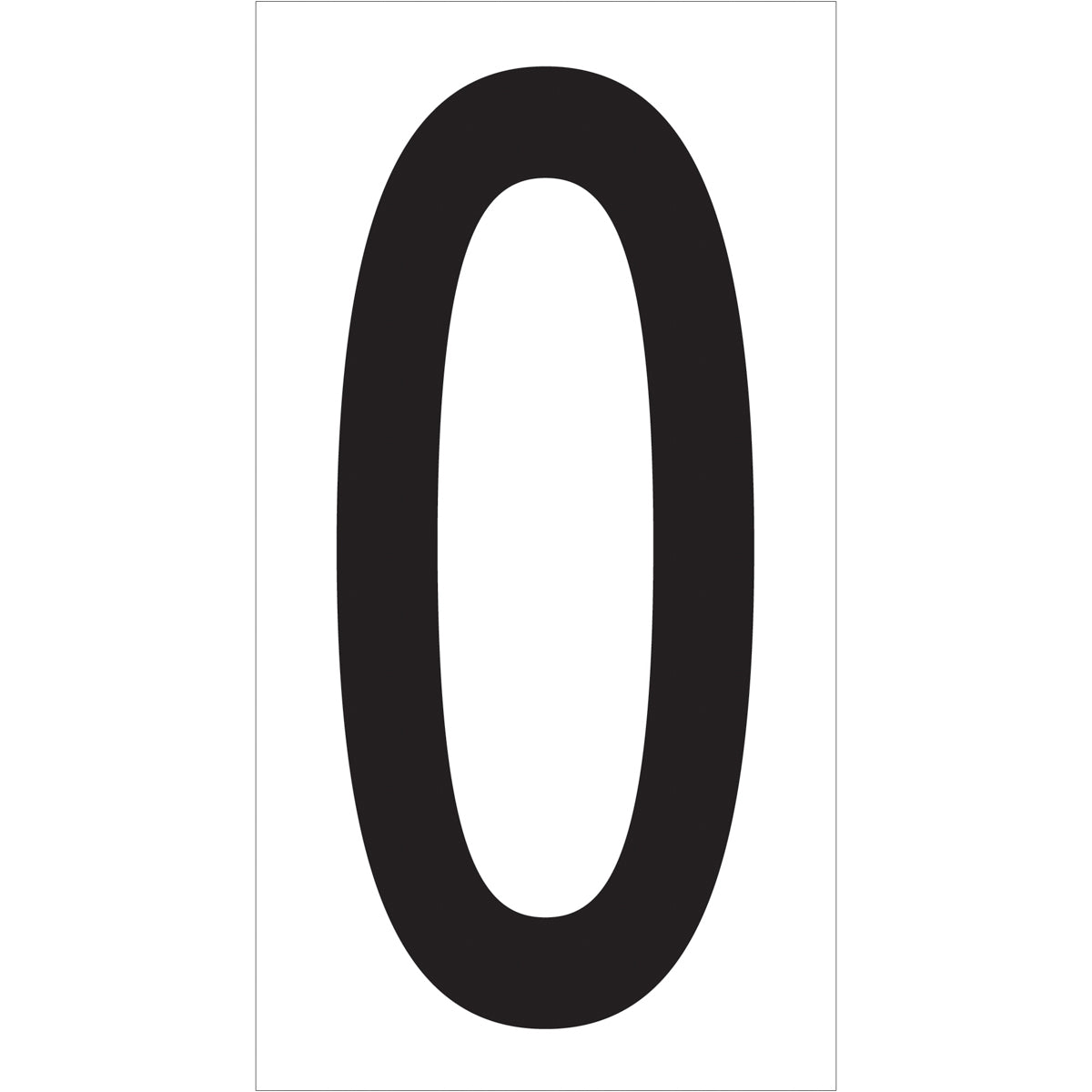 3 1/2" "O" Vinyl Warehouse Letter Labels