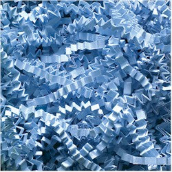 Crinkle Cut Shredded Paper - Light Blue - 10 lbs./case