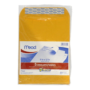 76080 Mead 9"x12" Press-n-Seal Kraft Catalog Envelopes