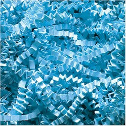 Crinkle Cut Shredded Paper - Sky Blue - 10 lbs./case
