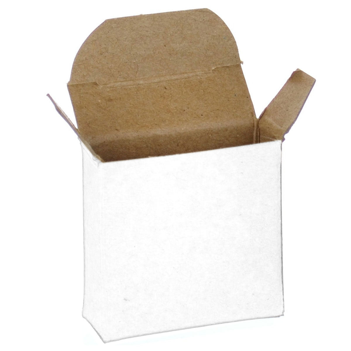 1 5/8 x 9/16 x 1 5/8 White Chipboard Boxes