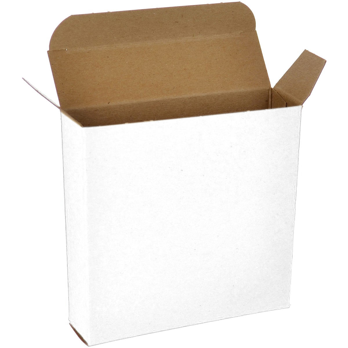 4 1/4 x 1 1/4 x 4 1/4 White Chipboard Boxes