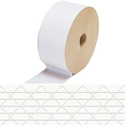 3" (72mm) x 375 Feet White Gummed Tape