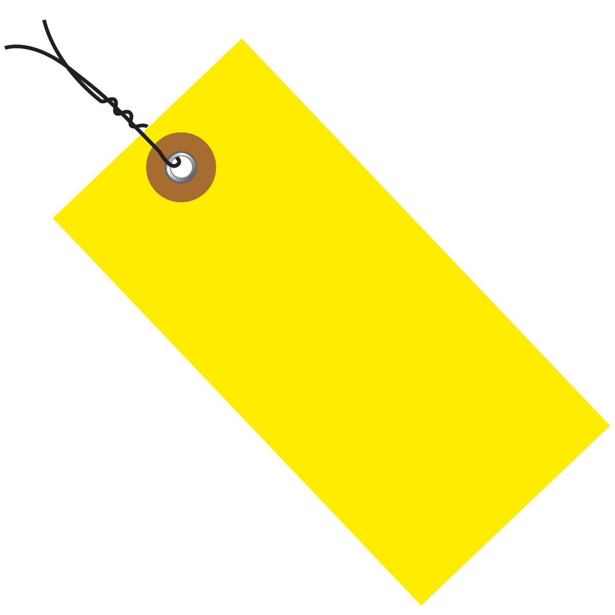 4-3/4 x 2-3/8 Pre-Wired Yellow Tyvek Tags